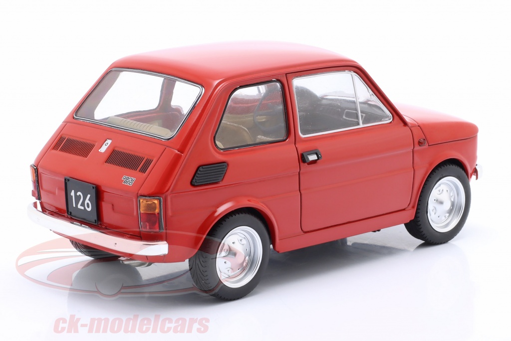 ModelCarGroup 1:18 Fiat 126 year 1972 red MCG18323 model car MCG18323 ...