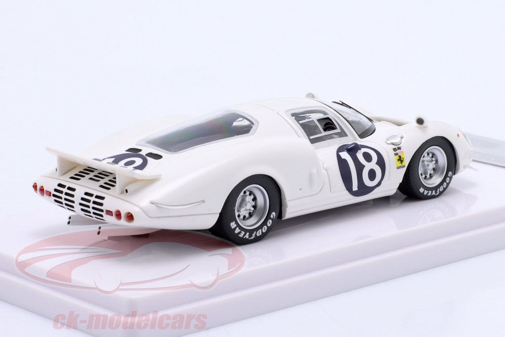 Tecnomodel 1:43 Ferrari 365 P2 White Elephant #18 24h LeMans 1966 ...