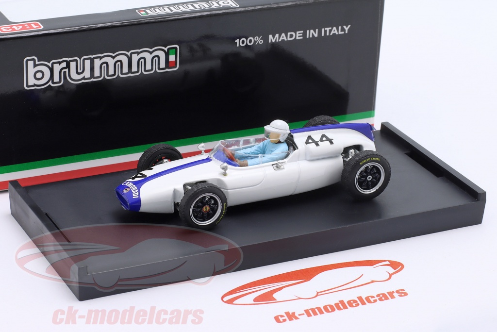 Brumm 1:43 Masten Gregory Cooper T53 #44 Belgium GP formula 1 1961 with ...
