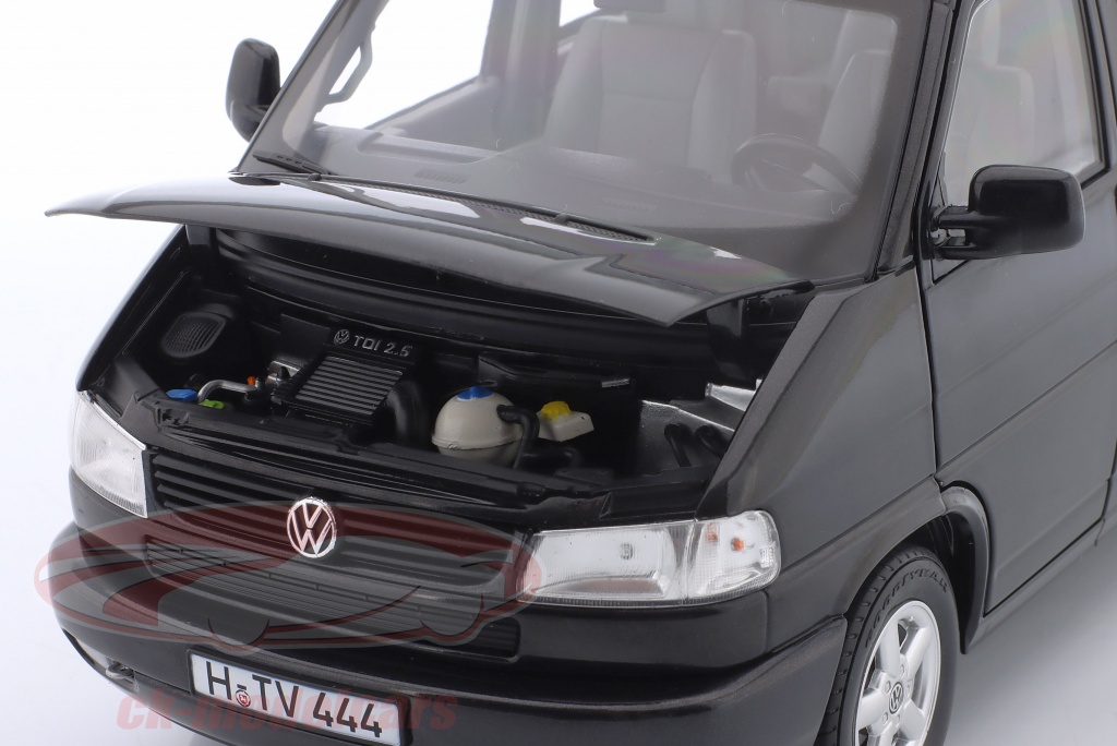 Schuco 1:18 Volkswagen VW T4b Bus Caravelle black metallic 450041600 ...