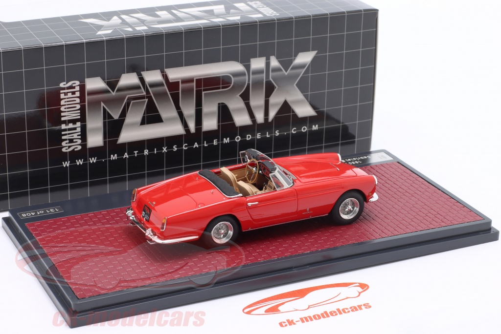 Matrix 1:43 Ferrari 250 GT convertible Serie 2 Pininfarina 1960 rojo ...