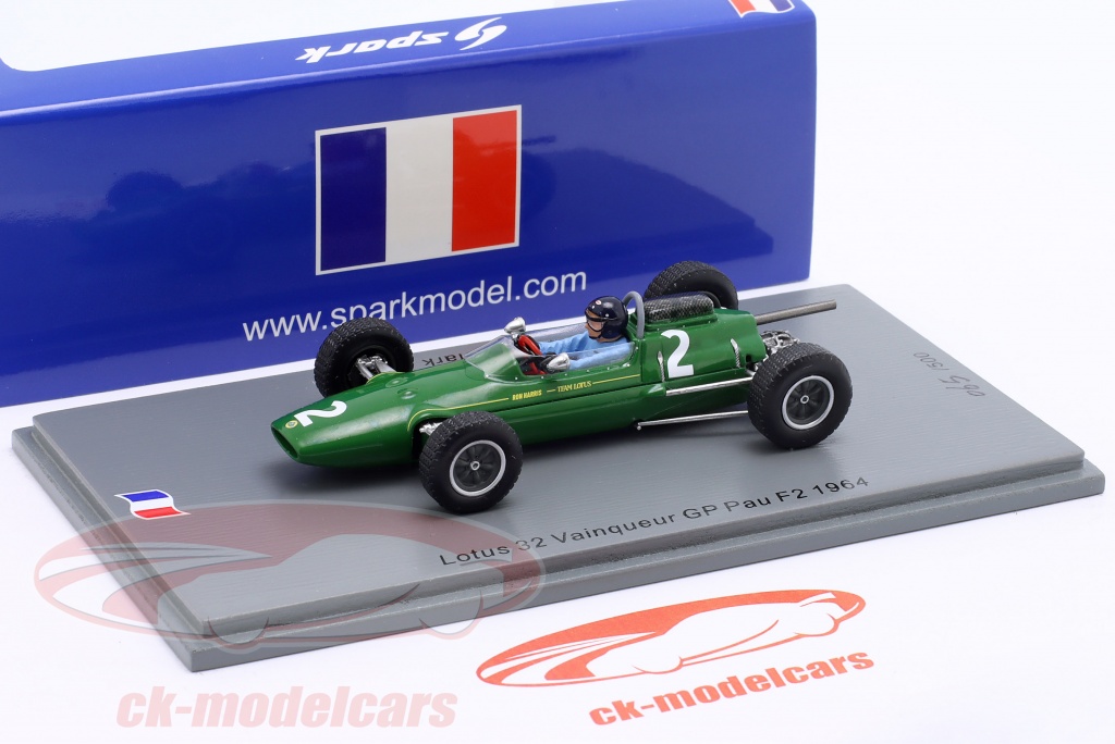 Spark 1:43 Jim Clark Lotus 32 #2 Sieger Pau GP Formel 2 1964 SF286 ...