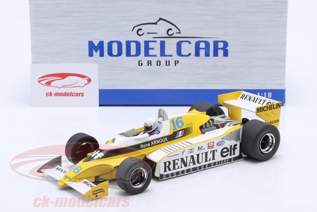 ModelCarGroup 1:18 Rene Arnoux Renault RS10 #16 2e Groot Brittanië GP ...