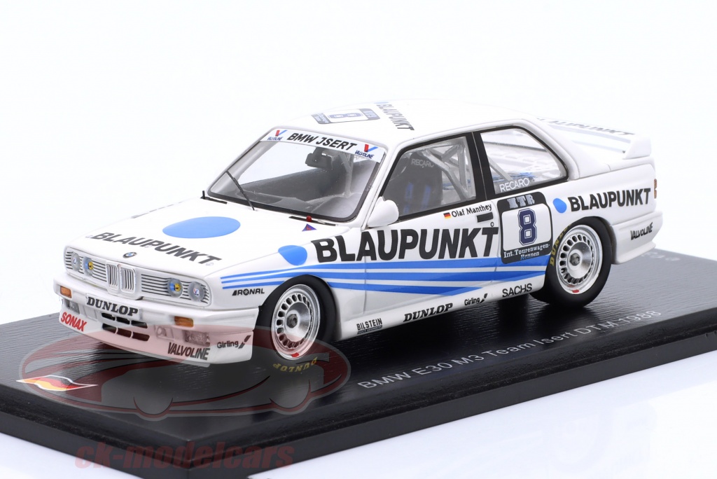 Spark 1:43 BMW M3 (E30) Team Isert #8 DTM 1988 Olaf Manthey SG601 ...