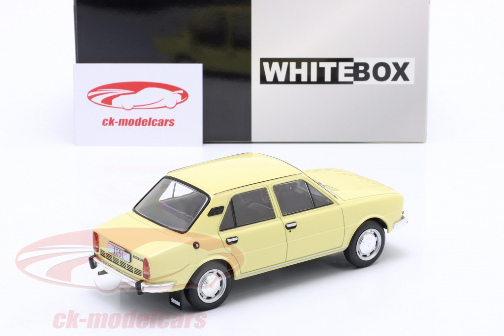 WhiteBox 1:24 Skoda 105L Anno di costruzione 1976 giallo chiaro WB124163 modello auto WB124163 ...