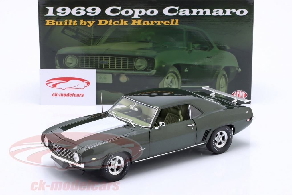 GMP 1:18 Chevrolet Copo Camaro by Dick Harrell Bouwjaar 1969 groente ...