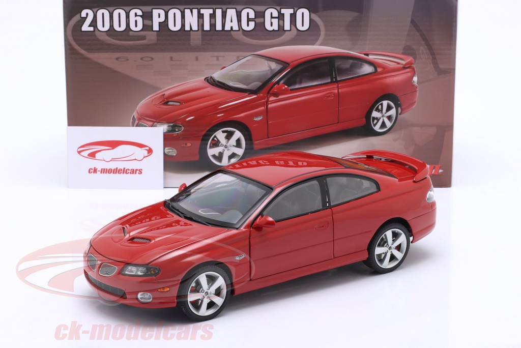 GMP 1:18 Pontiac GTO year 2006 red 18980 model car 18980 810027496911
