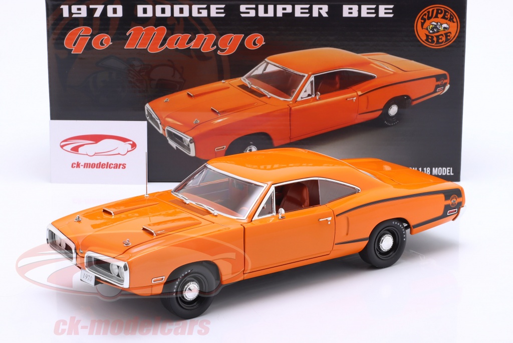 GMP 1:18 Dodge Coronet Super Bee Go Mango 1970 orange / black 18956B ...