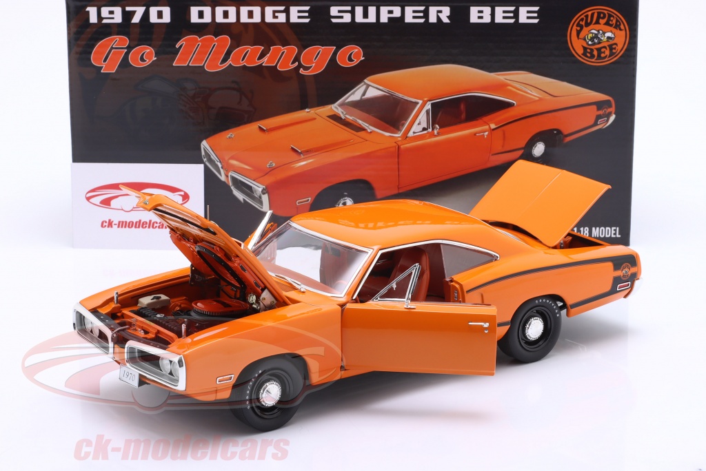 GMP 1:18 Dodge Coronet Super Bee Go Mango 1970 orange / black 18956B ...