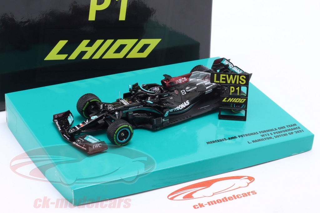 Minichamps 1:43 L. Hamilton Mercedes-AMG F1 W12 #44 100th GP win Sochi formula 1 2021 413211544 ...