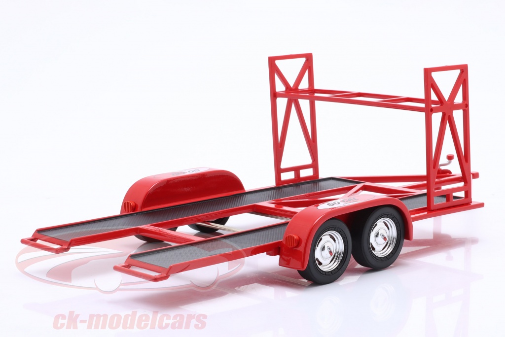 GMP 1:18 Tandem Car Trailer So-Cal Speedshop red 18997 model car 18997 ...