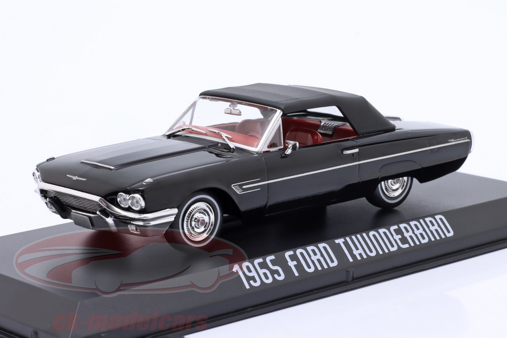 Greenlight 1:43 Ford Thunderbird 敞篷车 关闭 建设年份 1965 黑色的 86626 模型 汽车 86626 ...