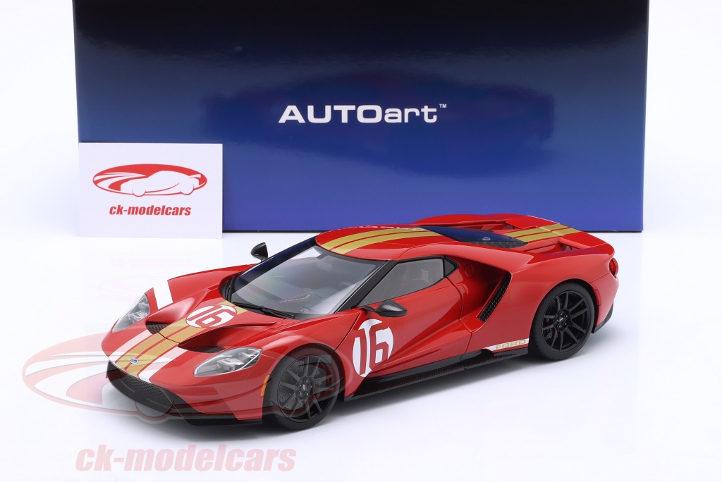 AUTOart 1:18 Ford GT 64 prototype Alan Mann Heritage Edition 2022 red ...