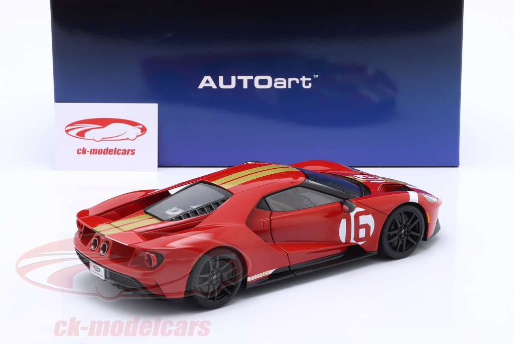 AUTOart 1:18 Ford GT 64 prototype Alan Mann Heritage Edition 2022 red ...