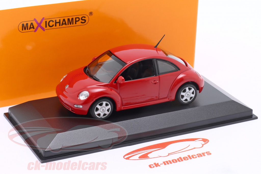 Minichamps 1:43 Volkswagen VW New Beetle (Type 9C) year 1998 red ...