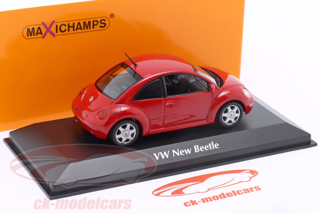 Minichamps 1:43 Volkswagen VW New Beetle (Type 9C) year 1998 red ...