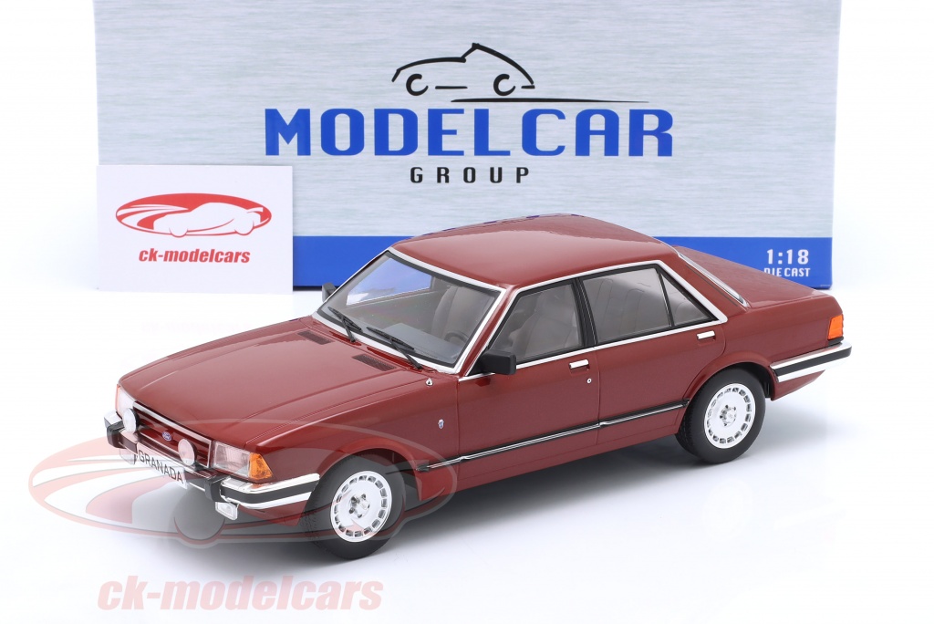ModelCarGroup 1:18 Ford Granada MK II 2.8 Ghia year 1982 dark red ...