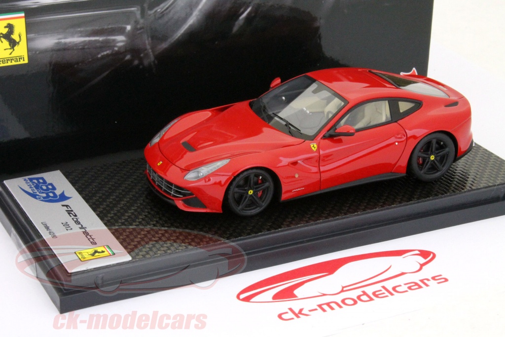 BBR Models 1:43 Ferrari F12 Berlinetta rojo con llantas negras BBRC77C1 modelo coche BBRC77C1 ...