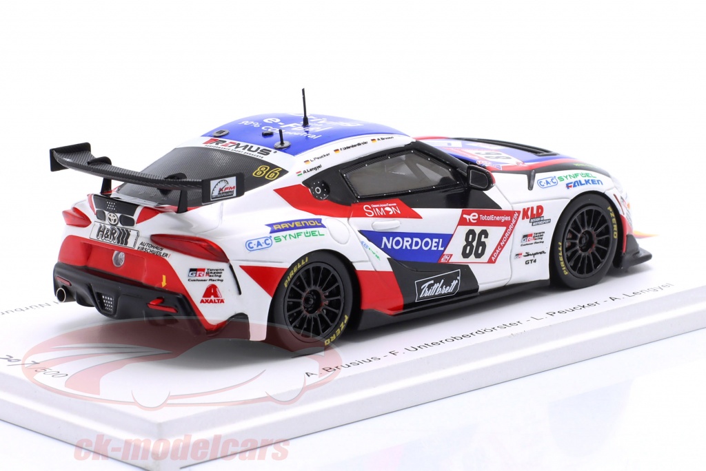 Spark 1:43 Toyota GR Supra GT4 #86 3rd AT-Klasse 24h Nürburgring 2022 SG857 Modellauto SG857 ...