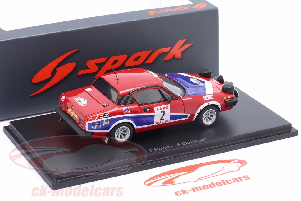 Spark 1:43 Triumph TR7 V8 #2 勝者 Rallye Ypres 1978 Pond, Gallagher S7056 ...