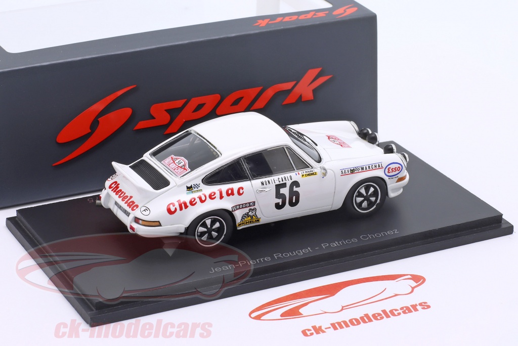 Spark 1:43 Porsche 911 Carrera RSR 2.8 #56 7th Rallye Monte Carlo 1975 ...