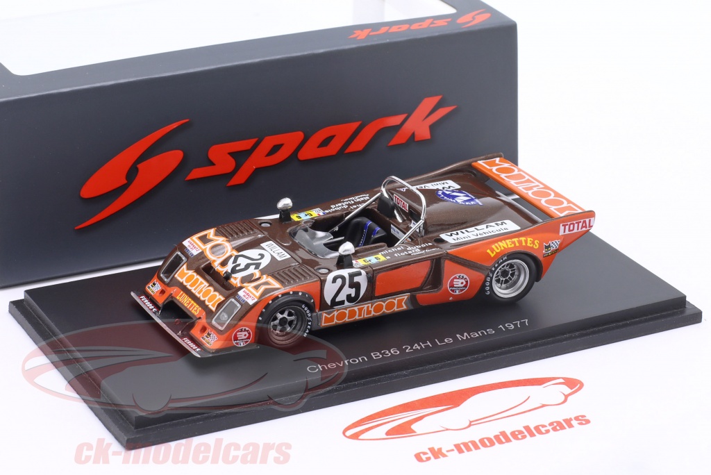 Spark 1:43 Chevron B36 #25 24h LeMans 1977 ROC S9411 модель автомобиль ...