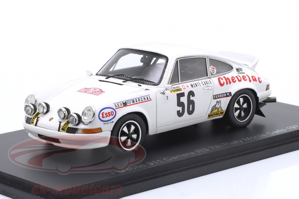 Spark 1:43 Porsche 911 Carrera RSR 2.8 #56 7th Rallye Monte Carlo 1975 ...