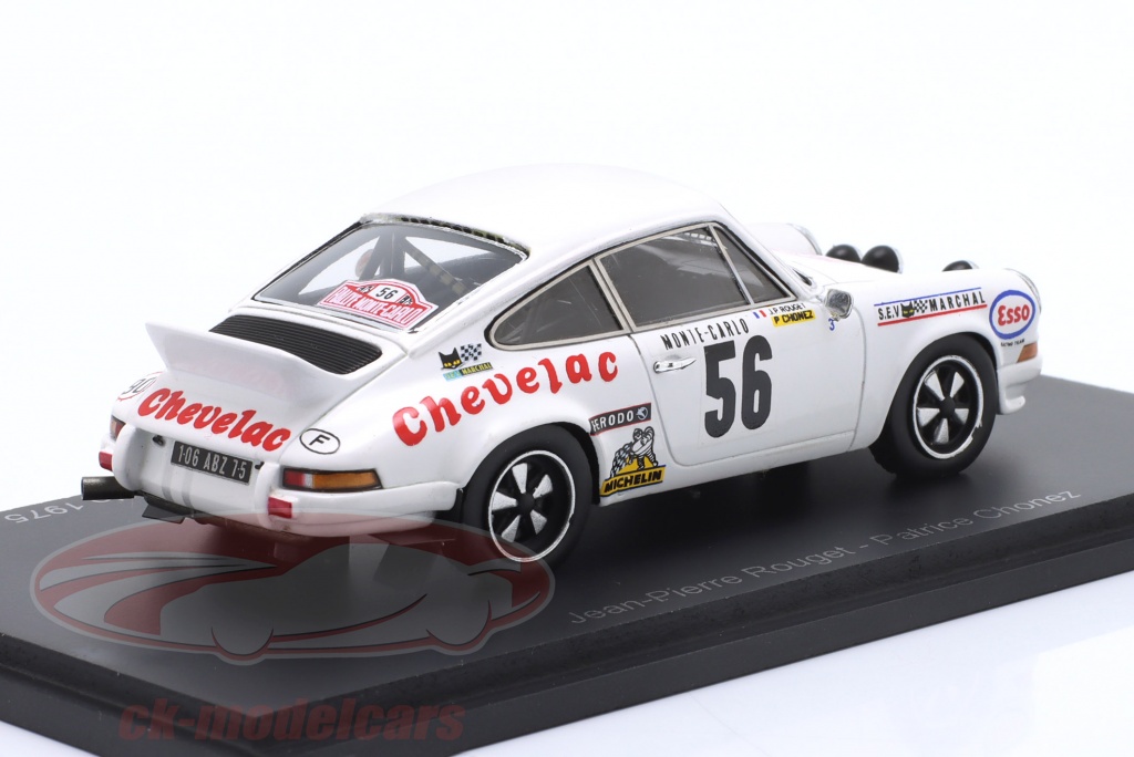 Spark 1:43 Porsche 911 Carrera RSR 2.8 #56 7th Rallye Monte Carlo 1975 ...