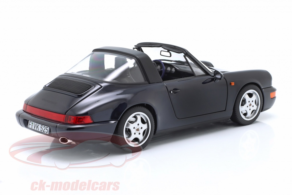 Norev 1:18 Porsche 911 (964) Carrera 4 Targa year 1991 dark blue 187340 ...