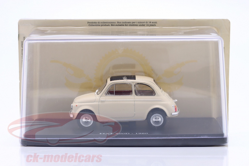 Ixo 1:24 Fiat 500D year 1960 beige ABAVC001 model car ABAVC001 MX5ALA0001