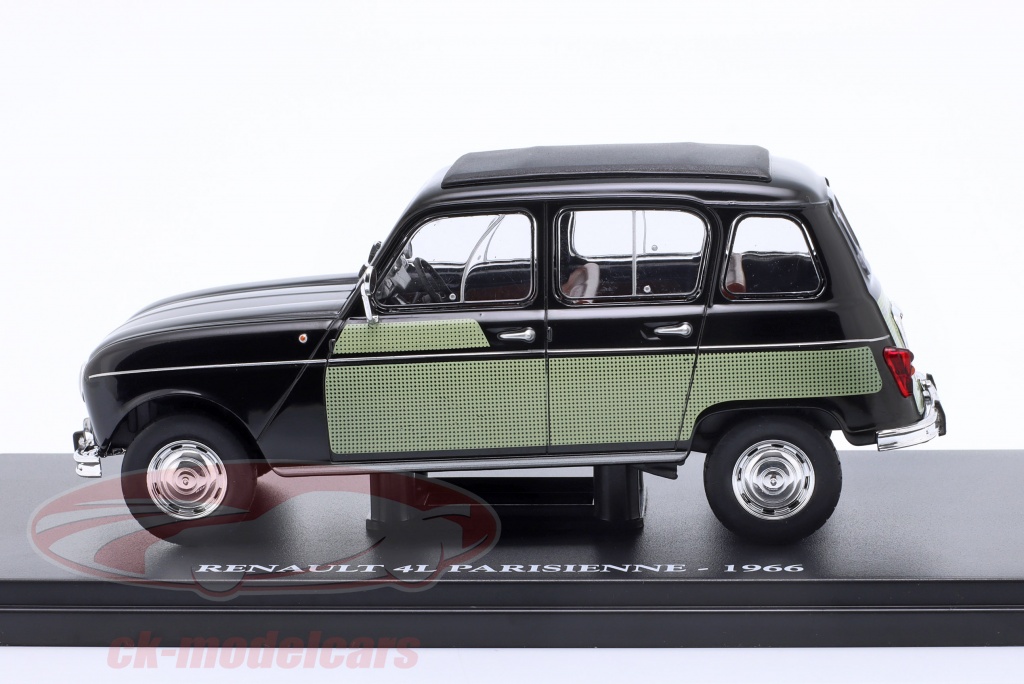 Ixo 1:24 Renault 4L Parisienne ano de construção 1966 preto / luz verde ...