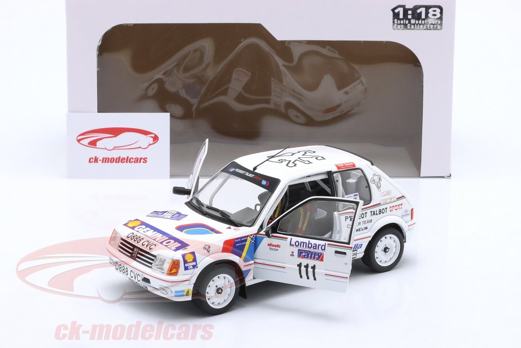 Solido 1:18 Peugeot 205 GTi #111 Lombard RAC Rallye 1988 McRae, Ringer ...