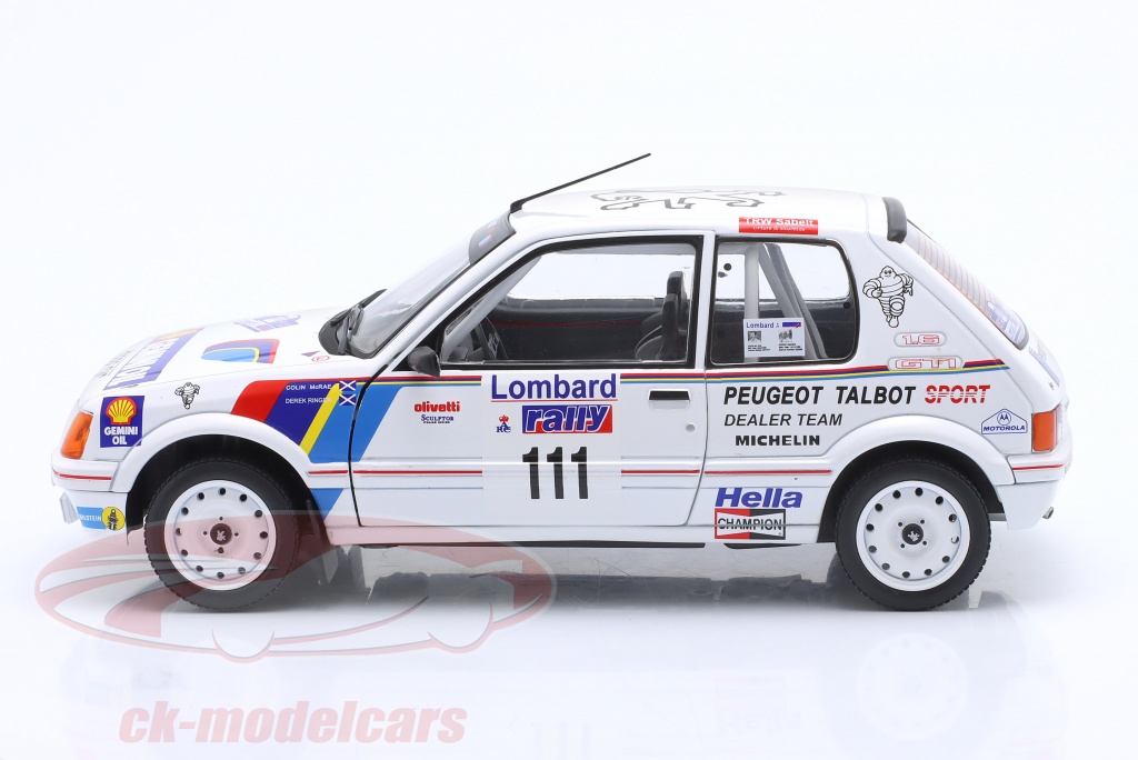 Solido 1:18 Peugeot 205 GTi #111 Lombard RAC Rallye 1988 McRae, Ringer ...