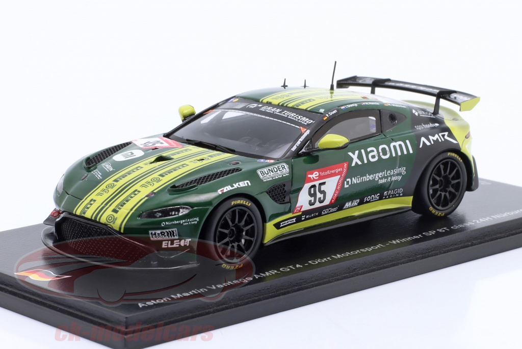 Spark 1:43 Aston Martin Vantage AMR #95 Winner SP 8T Class 24h Nürburgring 2022 SG853 model car ...