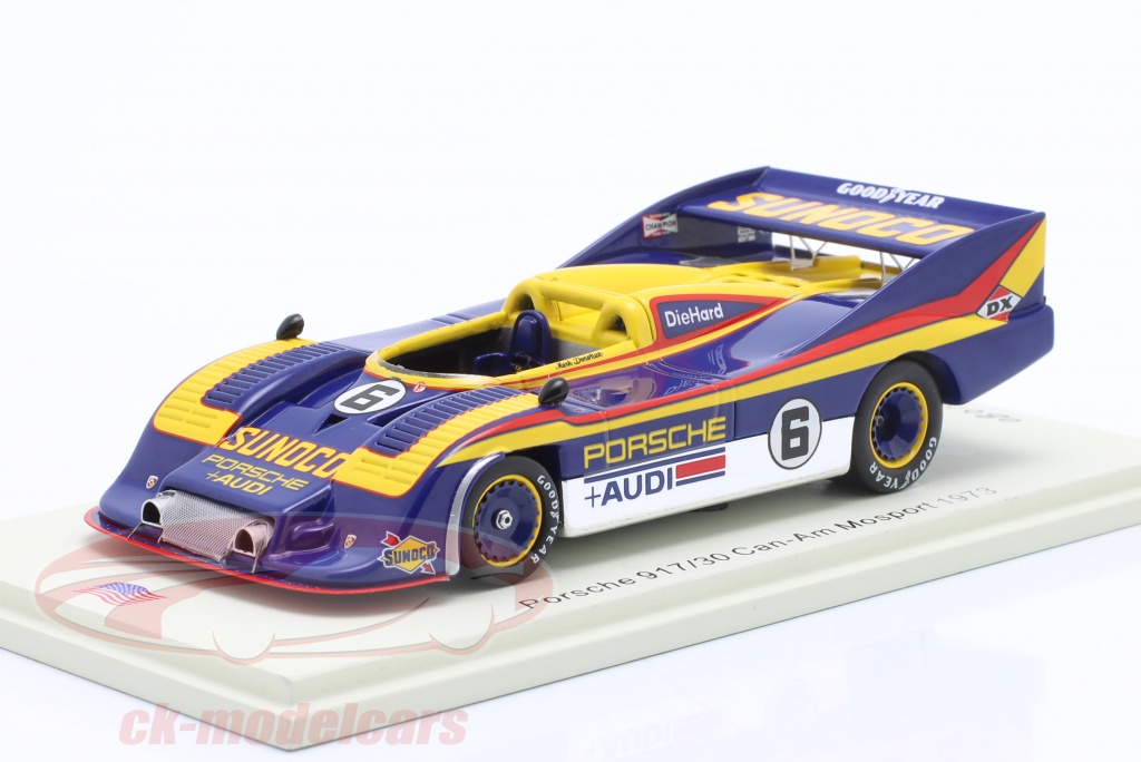 Spark 1:43 Porsche 917/30 #6 7ème Mosport Can-Am Champion 1973 M ...