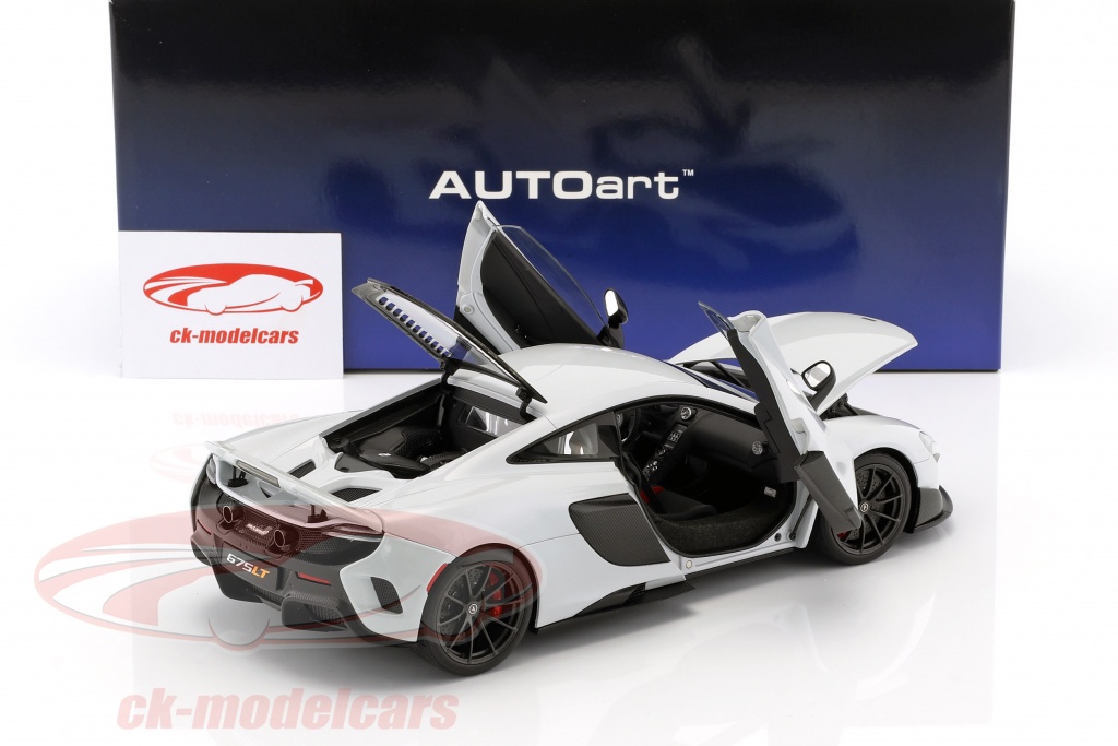 AUTOart 1:18 McLaren 675 LT Construction year 2016 silica white 76046 ...