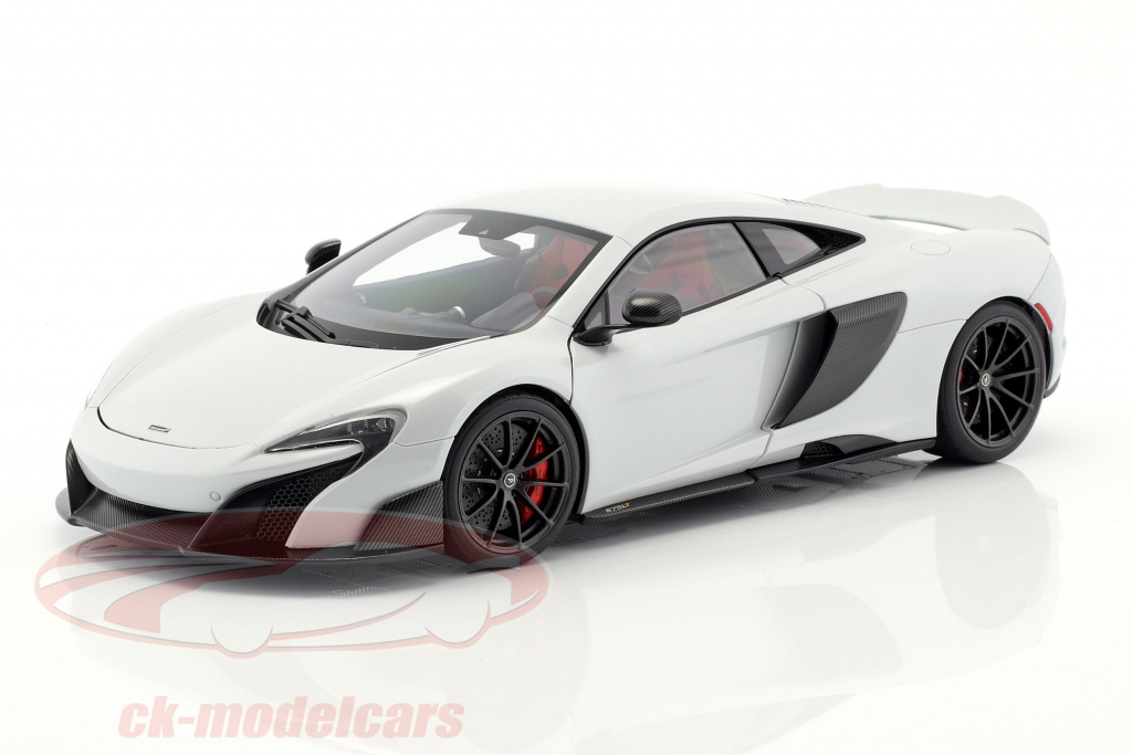 AUTOart 1:18 McLaren 675 LT Construction year 2016 silica white 76046 ...