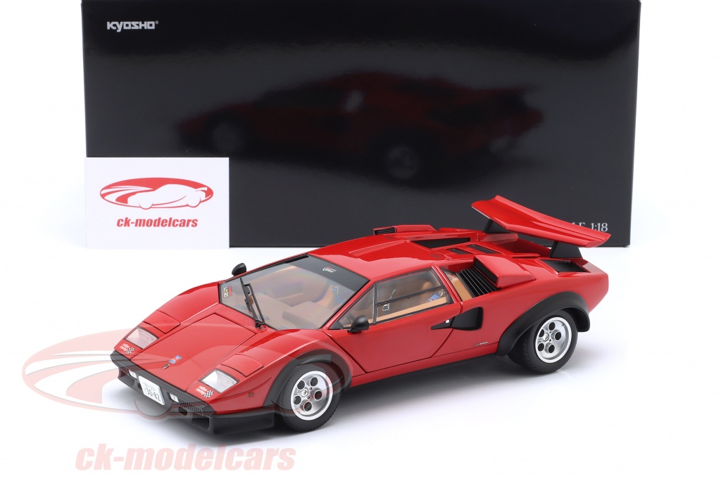Kyosho 1:18 Lamborghini Countach LP500S Walter Wolf 建設年 1982 赤 08320A2 ...
