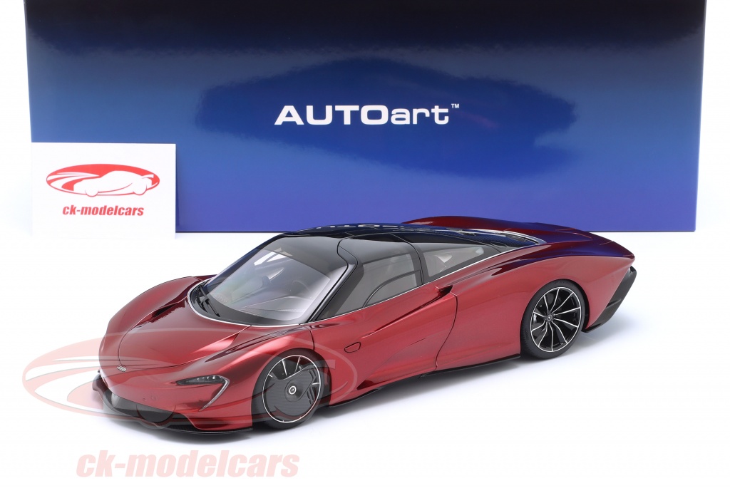 AUTOart 1:18 McLaren Speedtail year 2020 volcano red 76087 model car ...