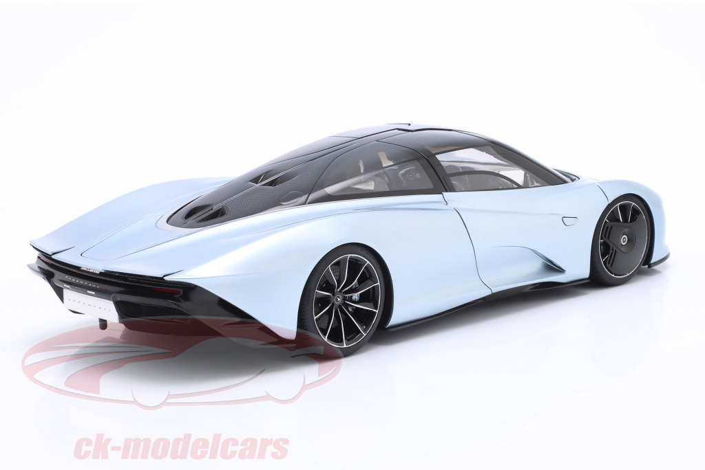 AUTOart 1:18 McLaren Speedtail 建設年 2020 frozen blue 76086 モデル 車 76086 ...