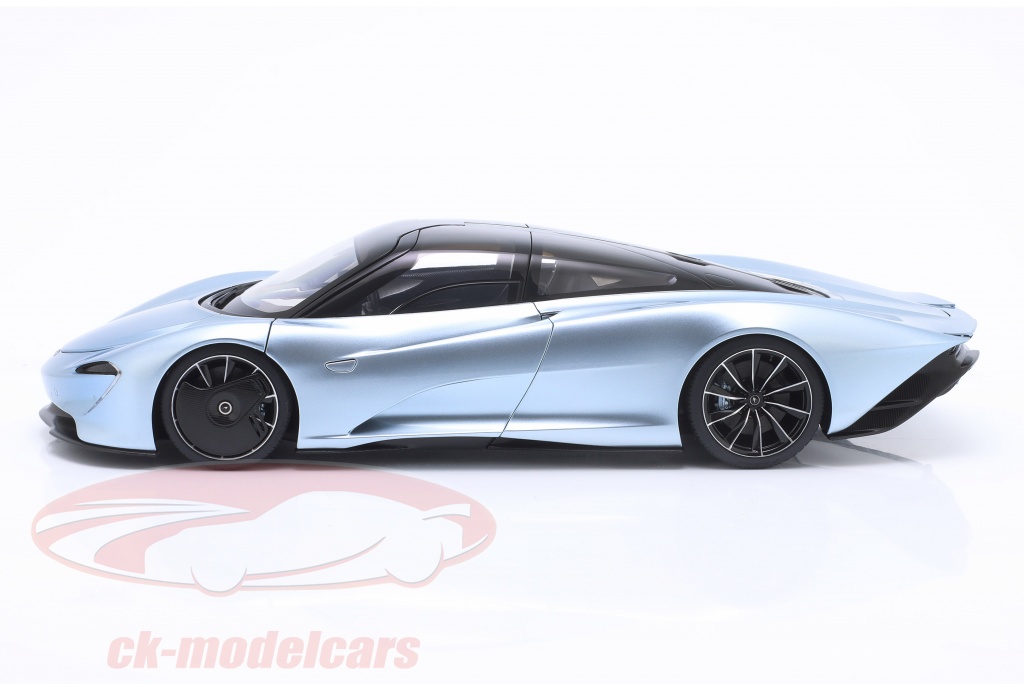 AUTOart 1:18 McLaren Speedtail 建設年 2020 frozen blue 76086 モデル 車 76086 ...