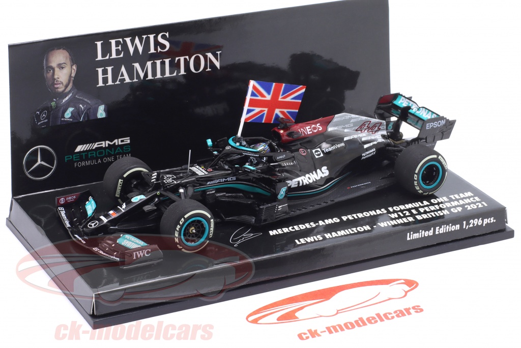 Minichamps 1:43 L. Hamilton Mercedes-AMG F1 W12 #44 winner British GP ...