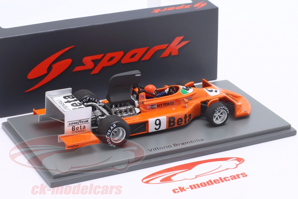 Spark 1:43 Vittorio Brambilla March 751 #9 British GP formula 1 1975 ...