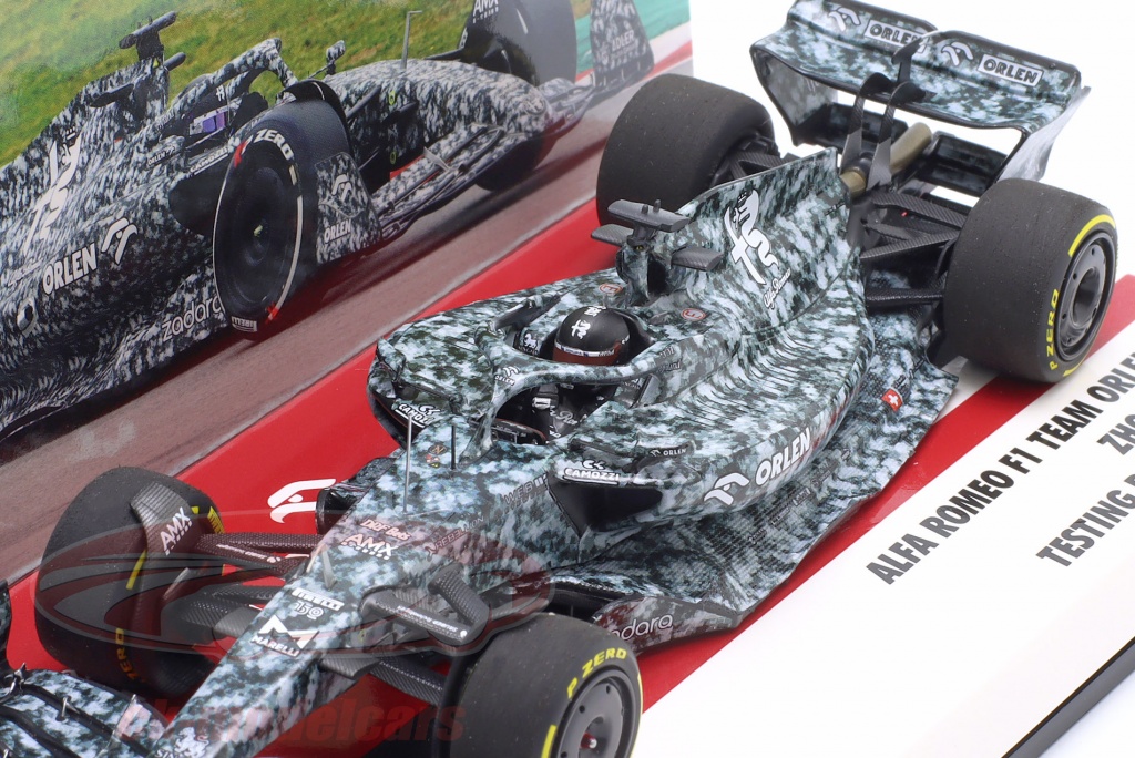Minichamps 1:43 Zhou Guanyu Alfa Romeo C42 formula 1 test Barcelona ...