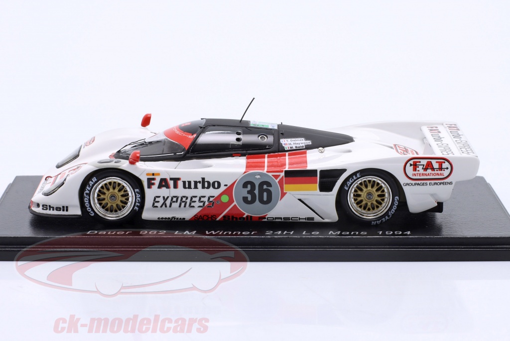 Spark 1:43 Dauer Porsche 962 #36 优胜者 24h LeMans 1994 Baldi, Dalmas ...