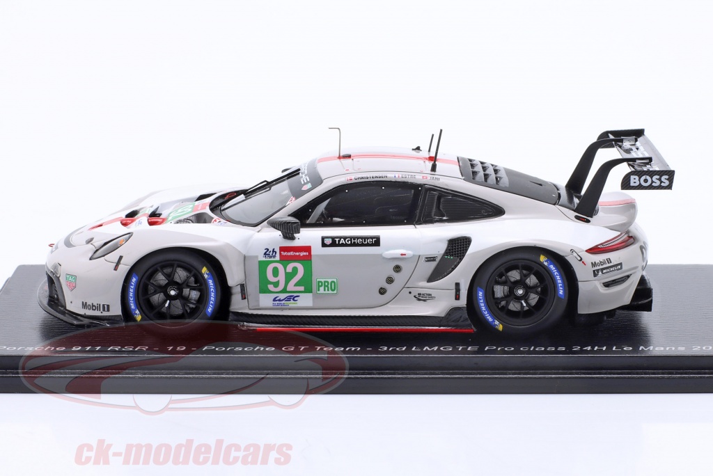 Spark 1:43 Porsche 911 RSR-19 #92 3rd LMGTE-Pro 24h LeMans 2021 Porsche ...