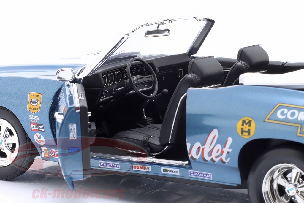 GMP 1:18 Chevrolet Chevelle Convertible Briggs Drag Car 1970 bleu ...