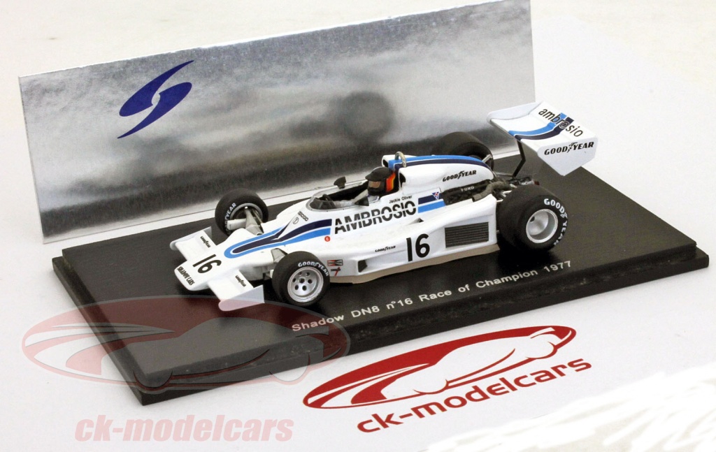 Spark 1:43 J. Oliver Shadow DN8 #16 Carrera de Campeones de la Formula ...
