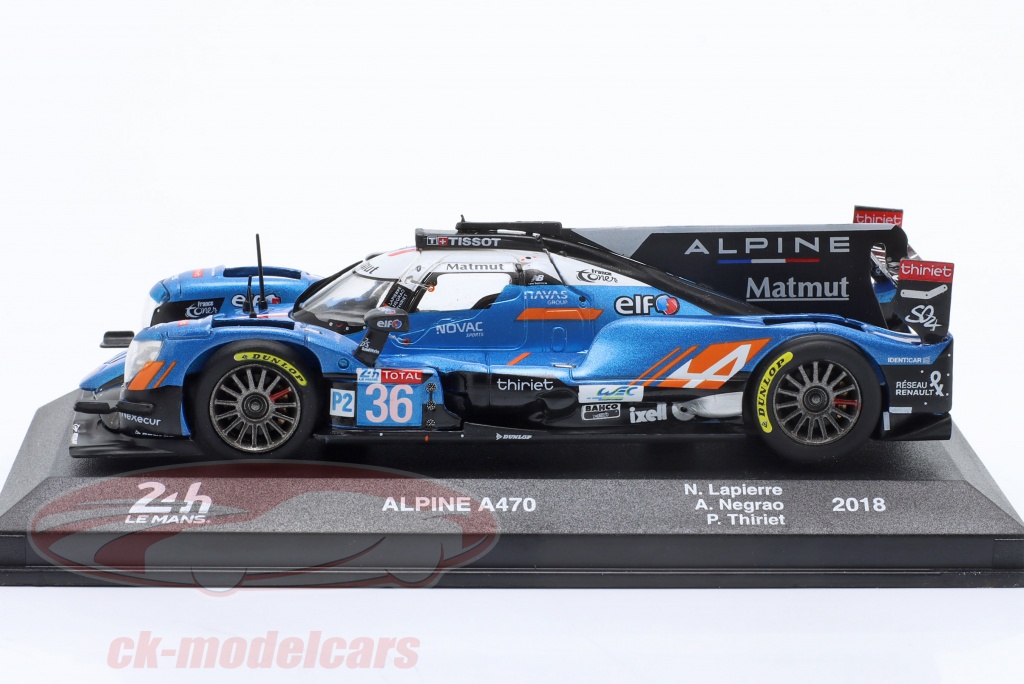 Altaya 1:43 Alpine A470 #36 5-й 24h LeMans 2018 Lapierre, Thiriet ...
