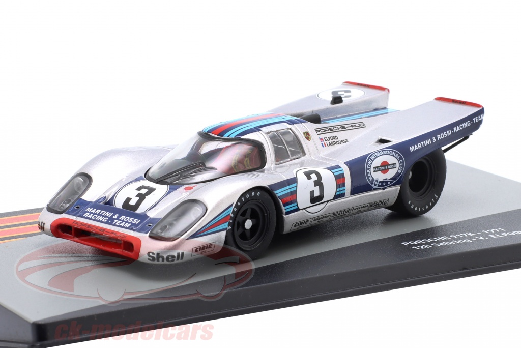 Altaya 1:43 Porsche 917K #3 ganador 12h Sebring 1971 Elford, Larrousse CK83824 modelo coche ...